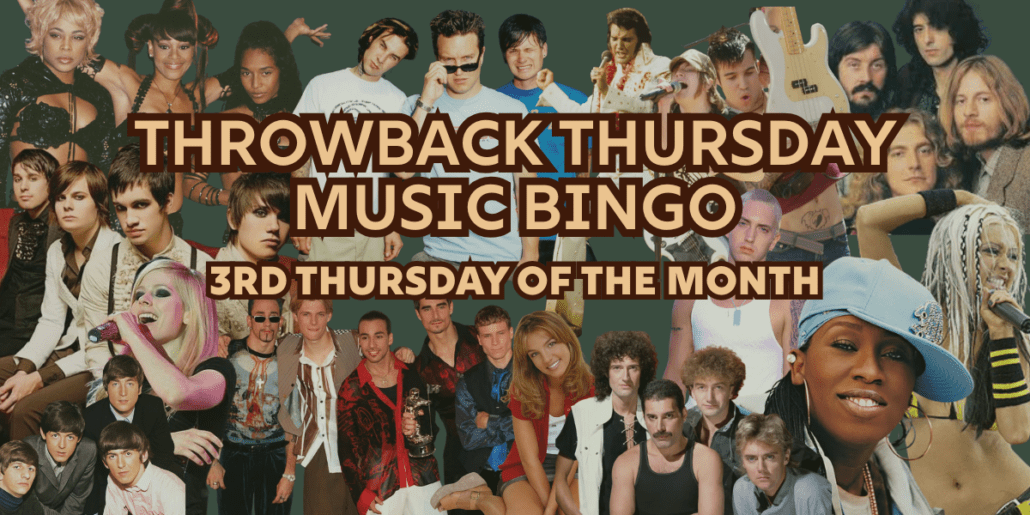 Throwback Music Bingo Night @ The Cove – Lake Chelan Chamber of Commerce